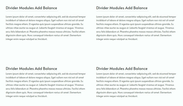 How to Use Divi Divider Modules to Create Balance in Your Design