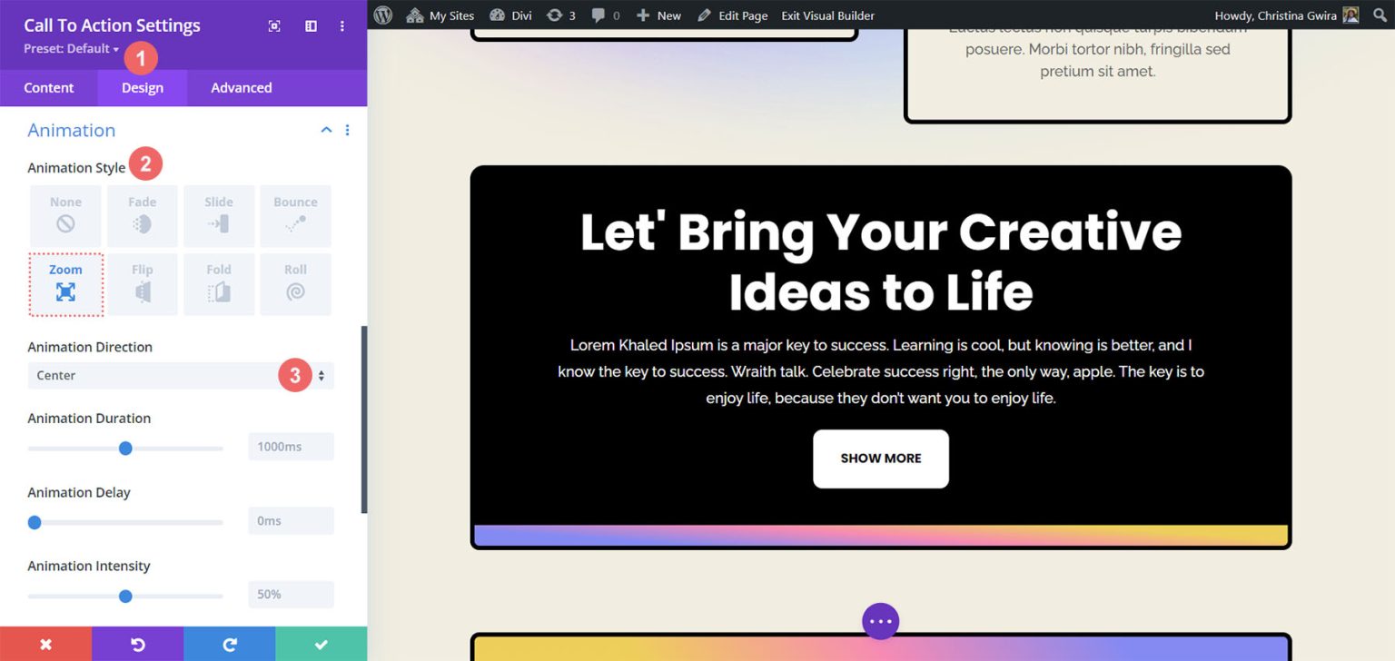 How to Animate Your Divi Call to Action Module
