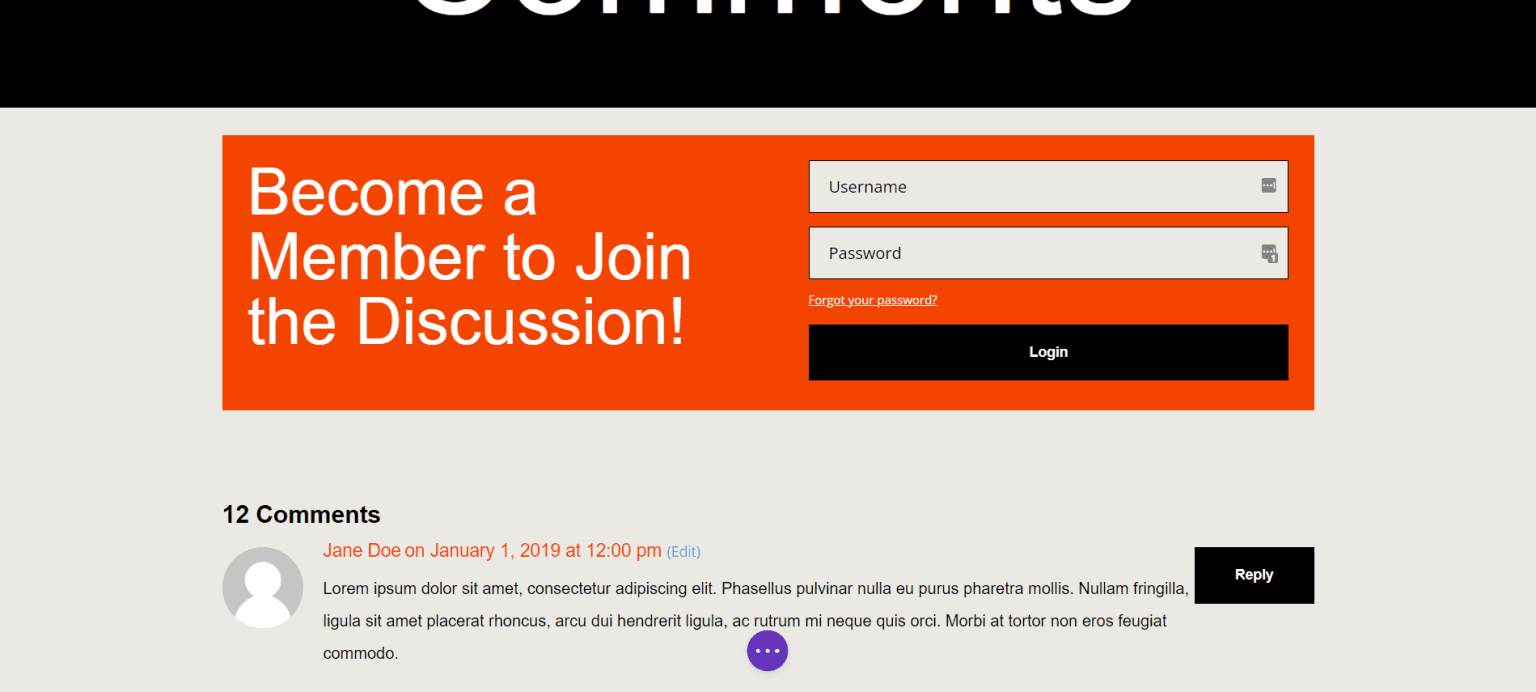 How to Show Divi's Comments Module to Logged-In Users Only