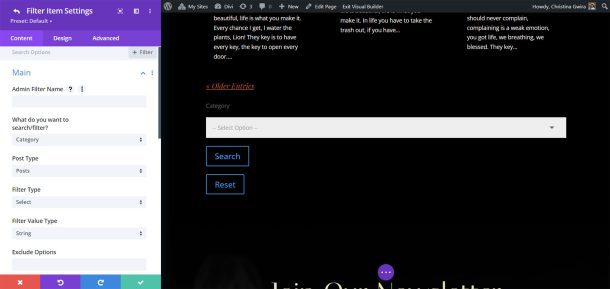 Divi Plugin Highlight: Divi Ajax Filter