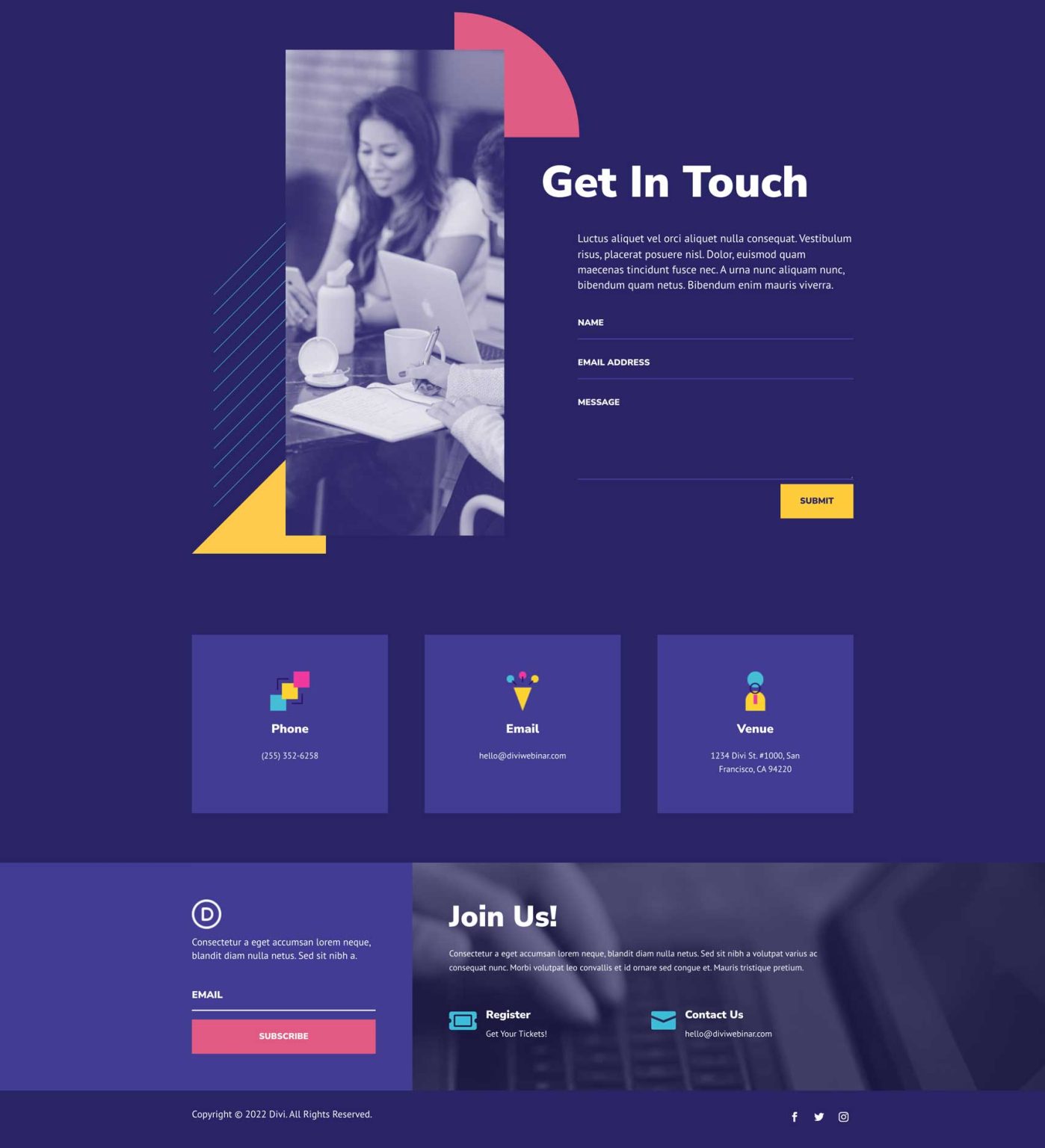 Get a FREE Webinar Layout Pack for Divi