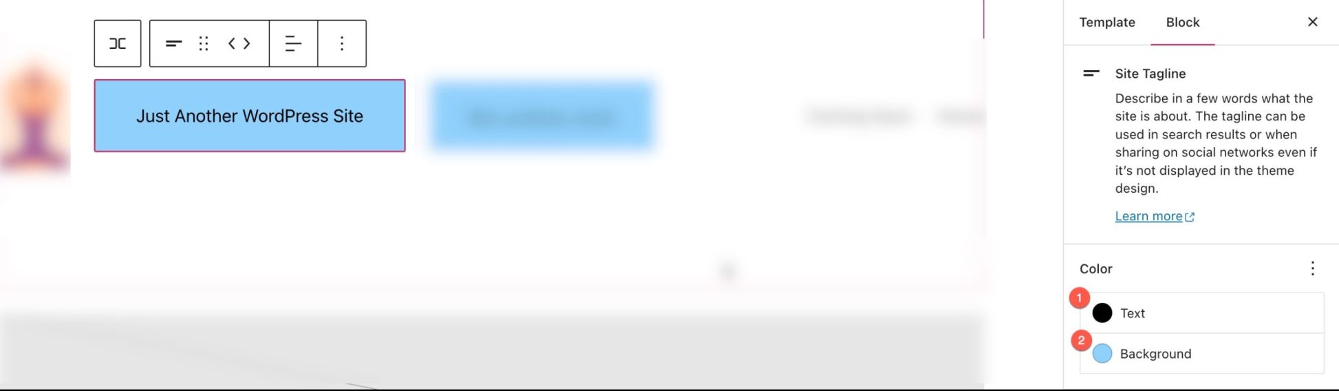 How to Use the WordPress Site Tagline Block