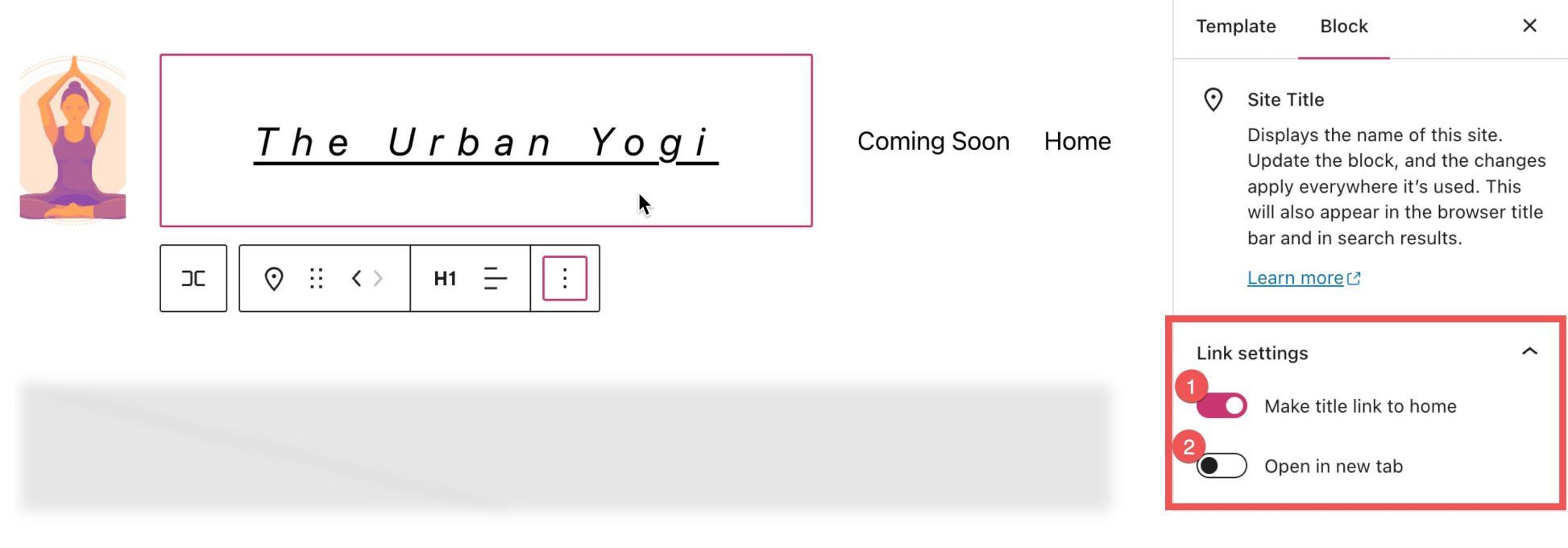 How to Use the WordPress Site Title Block