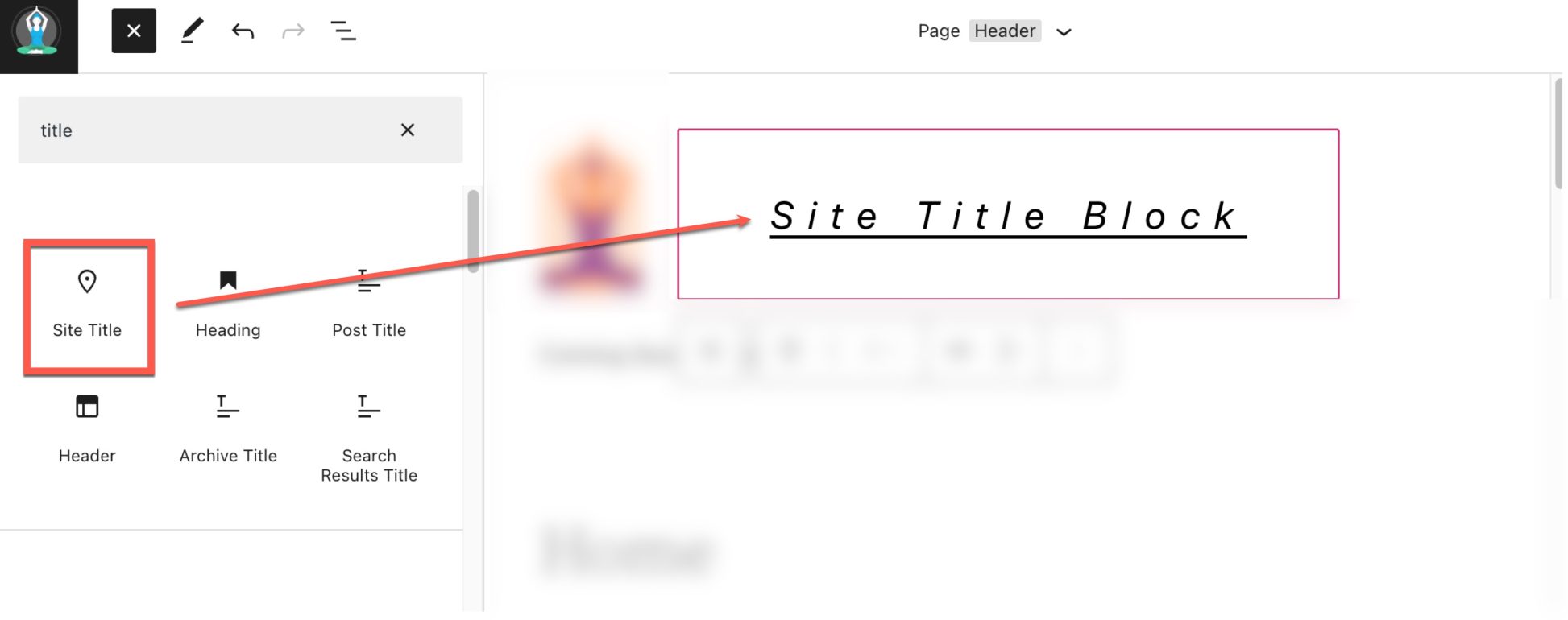 How to Use the WordPress Site Title Block