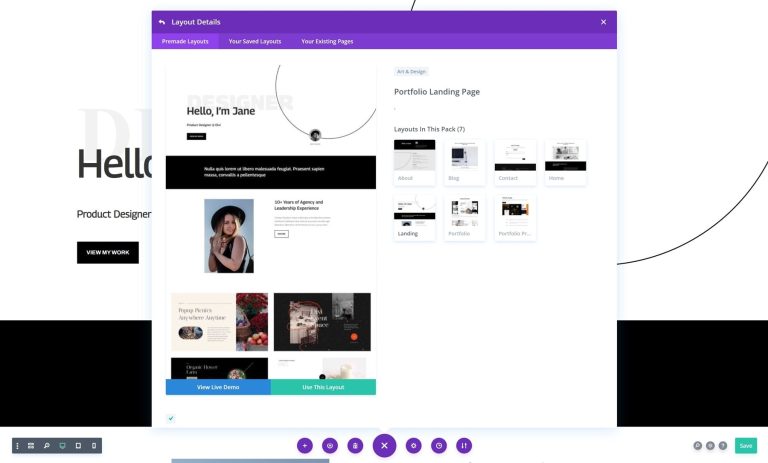Get a FREE Portfolio Layout Pack for Divi