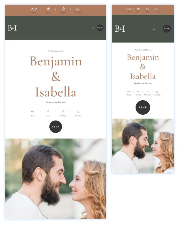 Download a FREE Header & Footer for Divi's Wedding Invitation Layout Pack