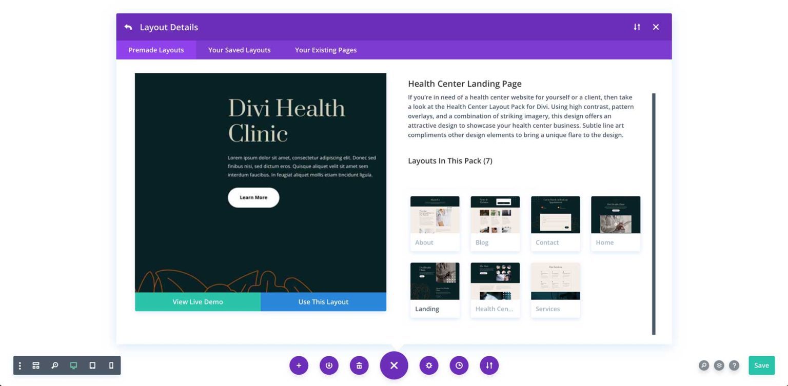 Get a Free Health Center Layout Pack for Divi