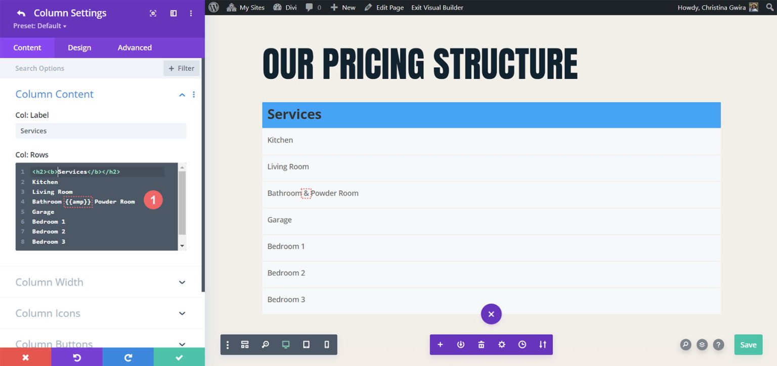 Divi Plugin Highlight: Table Maker