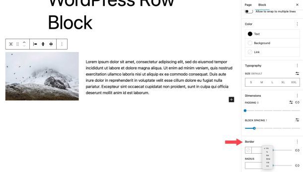 How to Use the WordPress Row Block