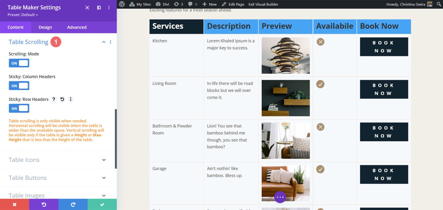 Divi Plugin Highlight: Table Maker