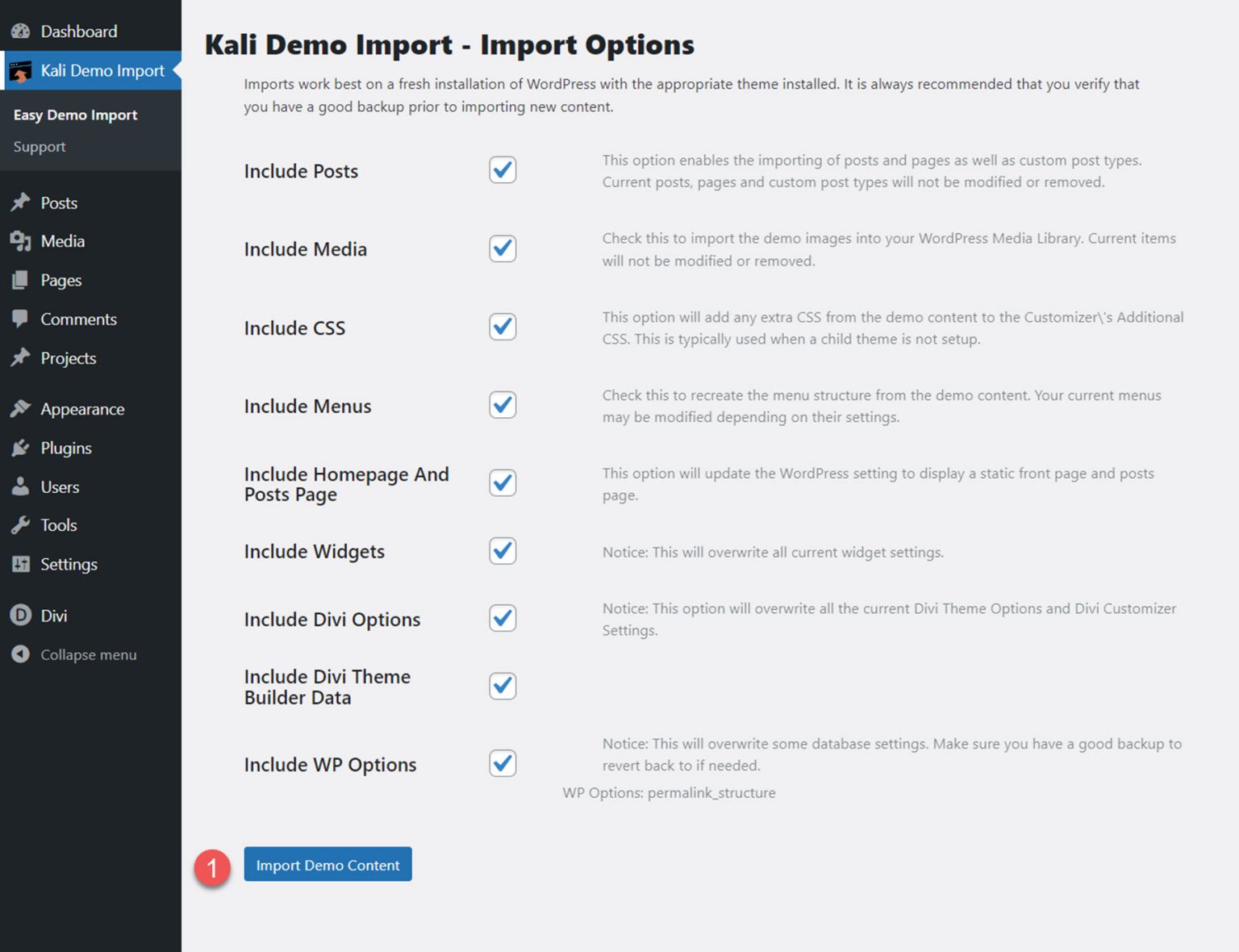 Divi Product Highlight: Kali Multi-Purpose Divi Child Theme