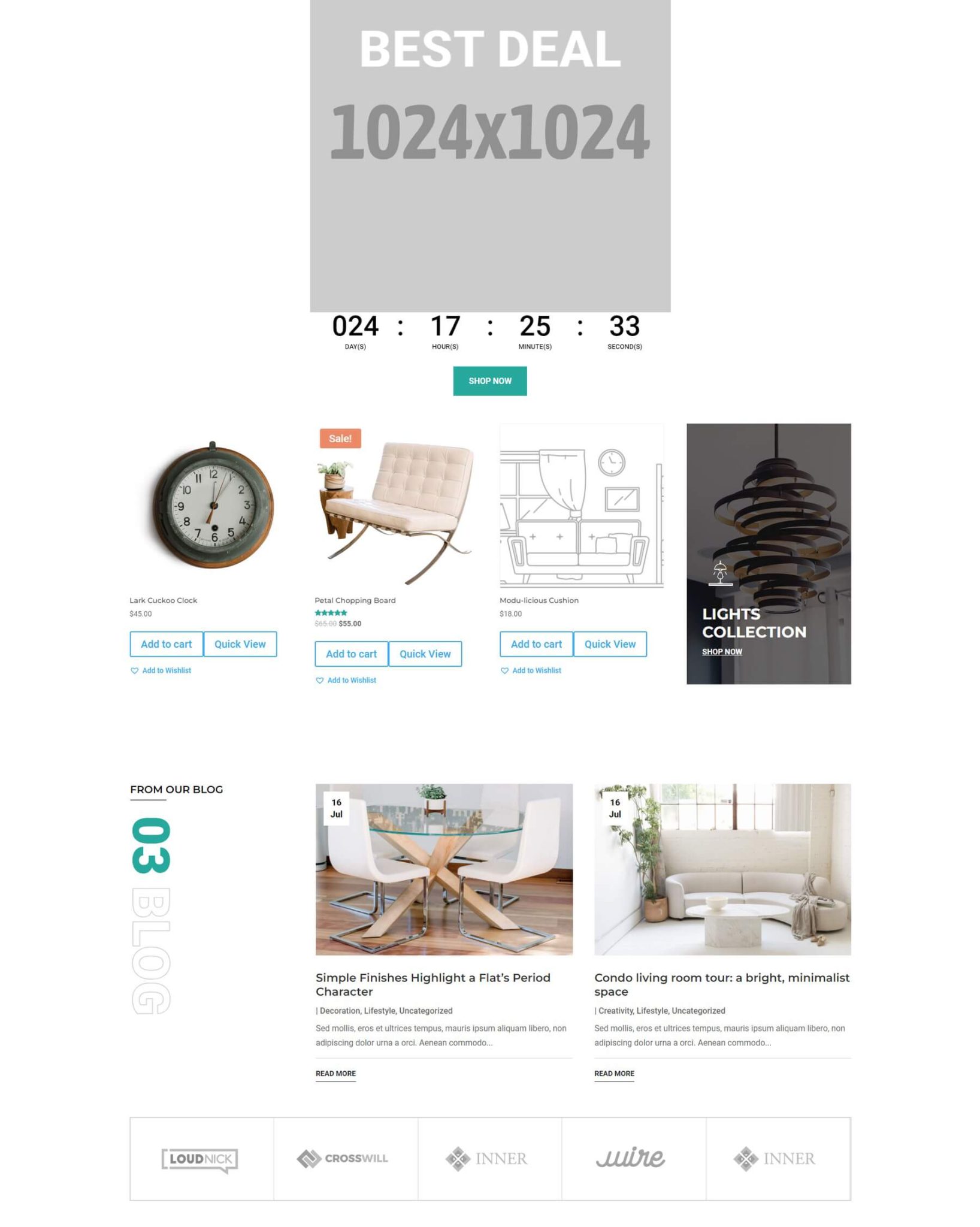 Divi Product Highlight: Furniture Shop Divi WooCommerce Theme
