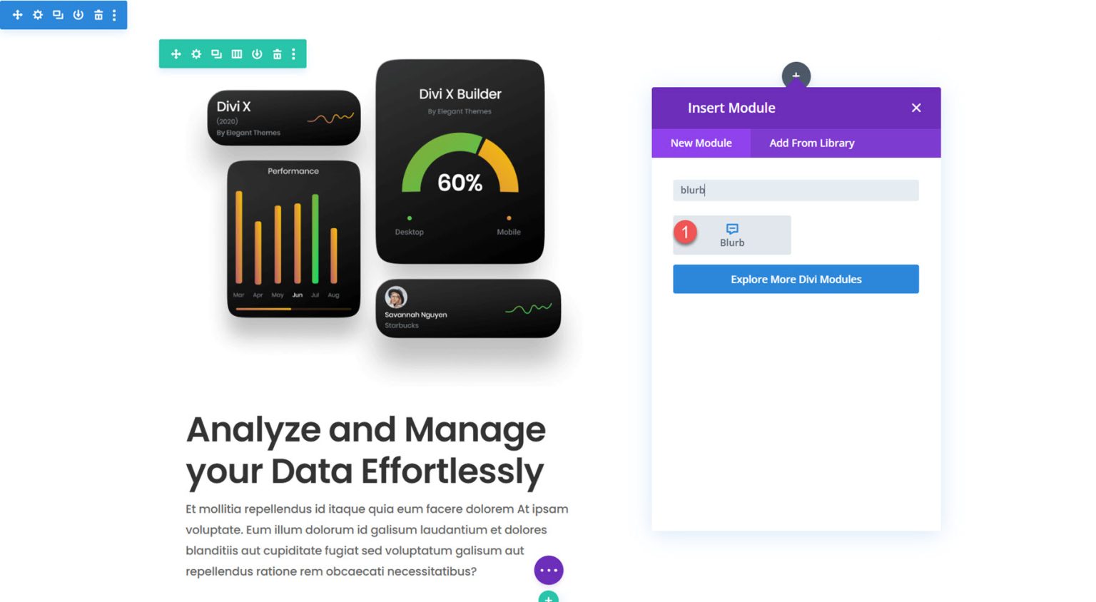 How to Create Floating Blurb Modules with Divi