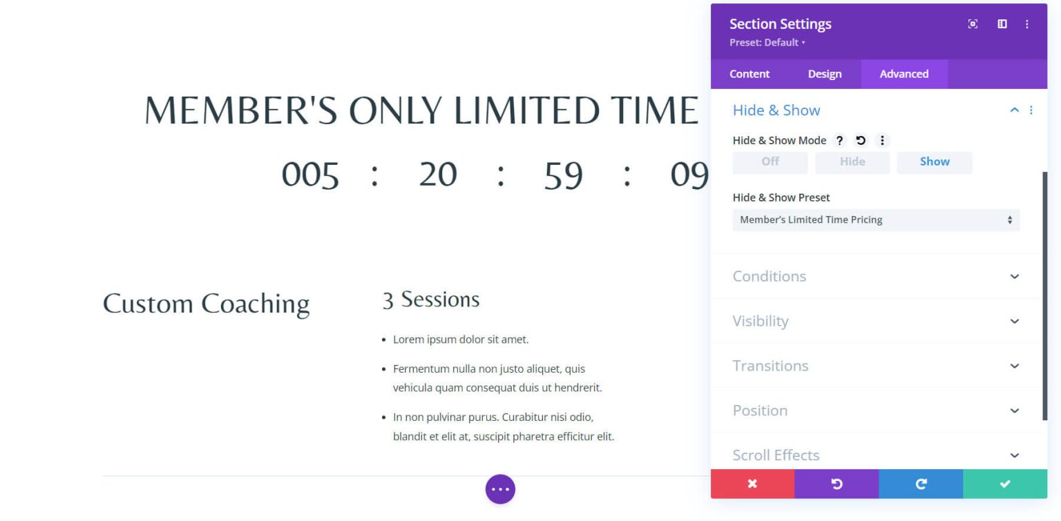 Divi Product Highlight: Hide & Show Pro