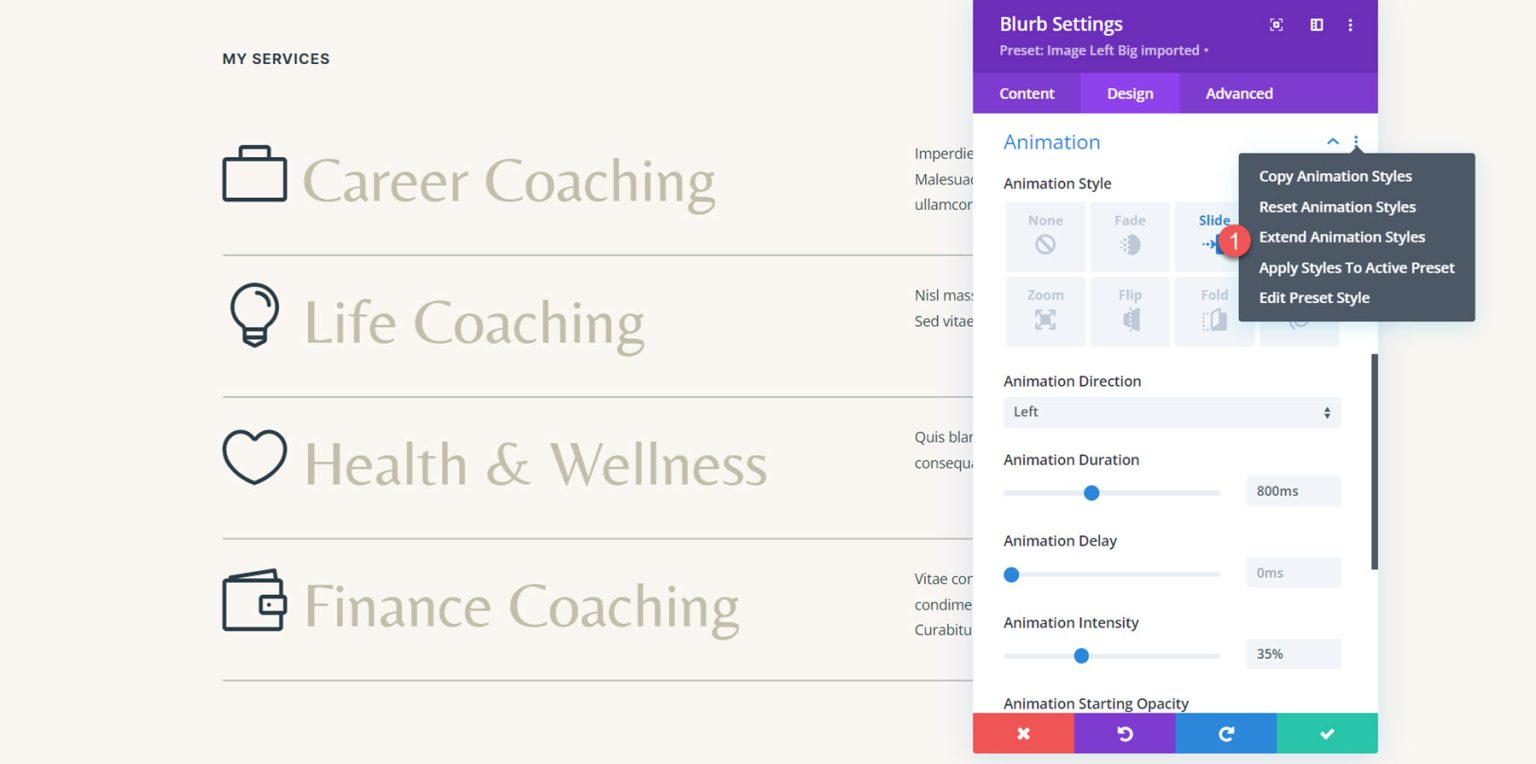 4 Ways to Animate Your Divi Blurb Module