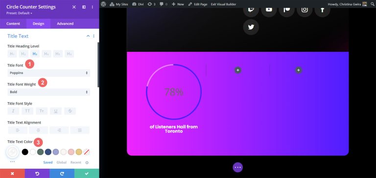 5 Ways to Style Divi's Circle Counter Module