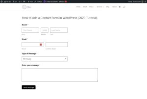 How to Add a Contact Form in WordPress (2025 Tutorial)