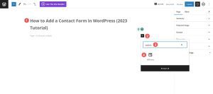 How to Add a Contact Form in WordPress (2025 Tutorial)