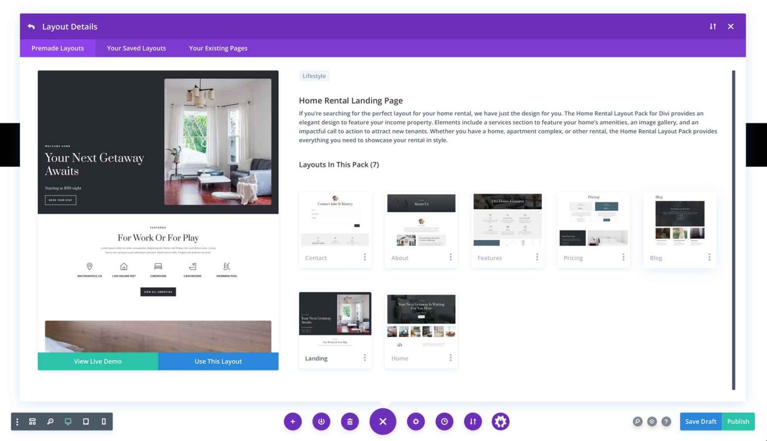 Get a Free Home Rental Layout Pack for Divi