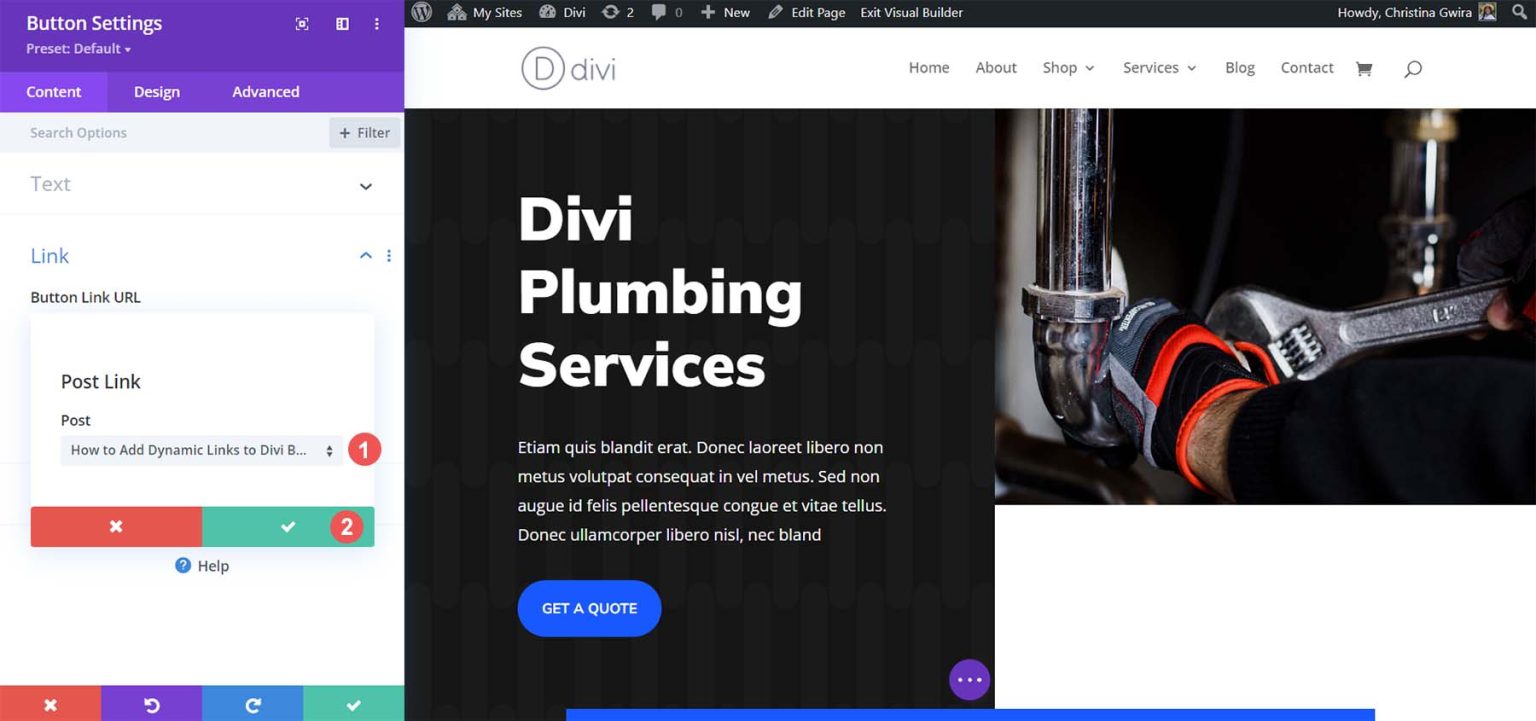 How to Add Dynamic Links to Divi Button Modules