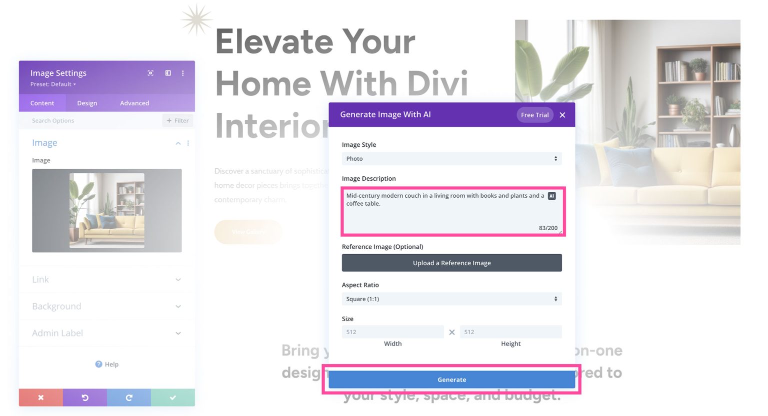 How to Transform A Divi Layout Using Divi AI