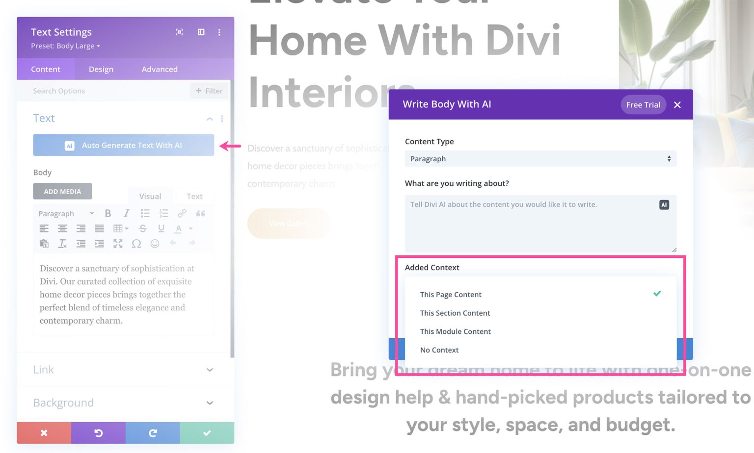 How to Transform A Divi Layout Using Divi AI
