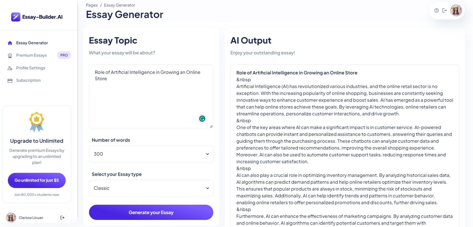 Top 10 AI Essay Writers for Students & Professionals [2025]
