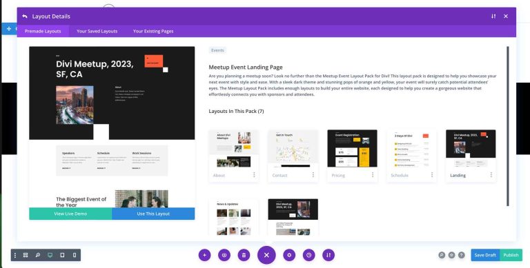 Get a Free Meetup Event Layout Pack for Divi