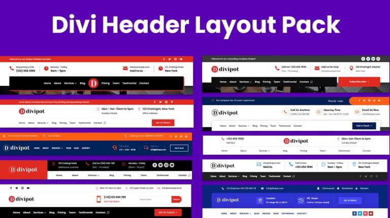 Best Divi Headers to Engage Your Visitors (4 Header Packs)