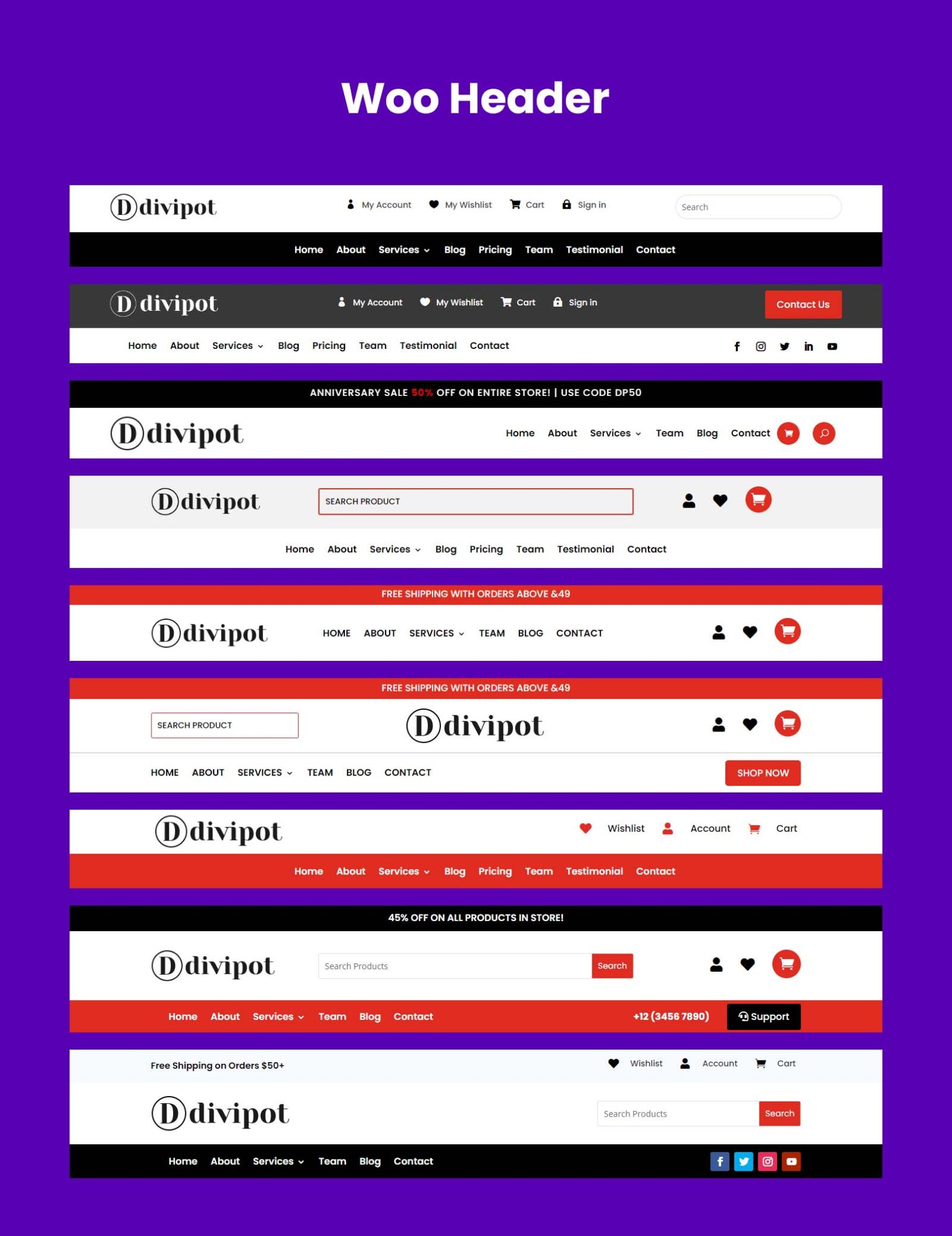 Best Divi Headers to Engage Your Visitors (4 Header Packs)