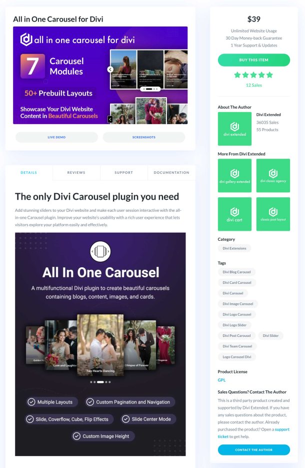 Divi Product Highlight: All in One Carousel for Divi