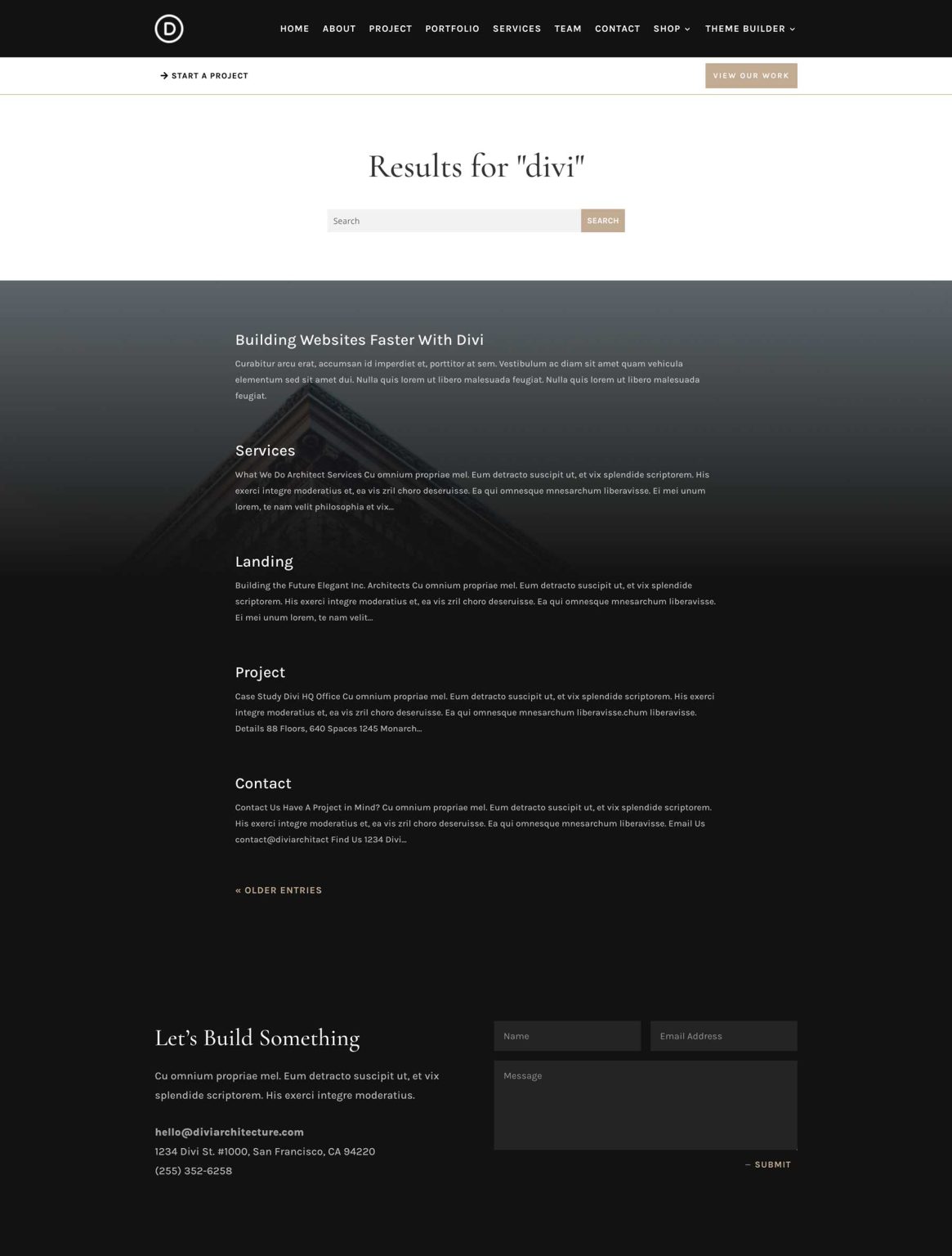 Download a Free Architecture Firm Theme Builder Pack for Divi