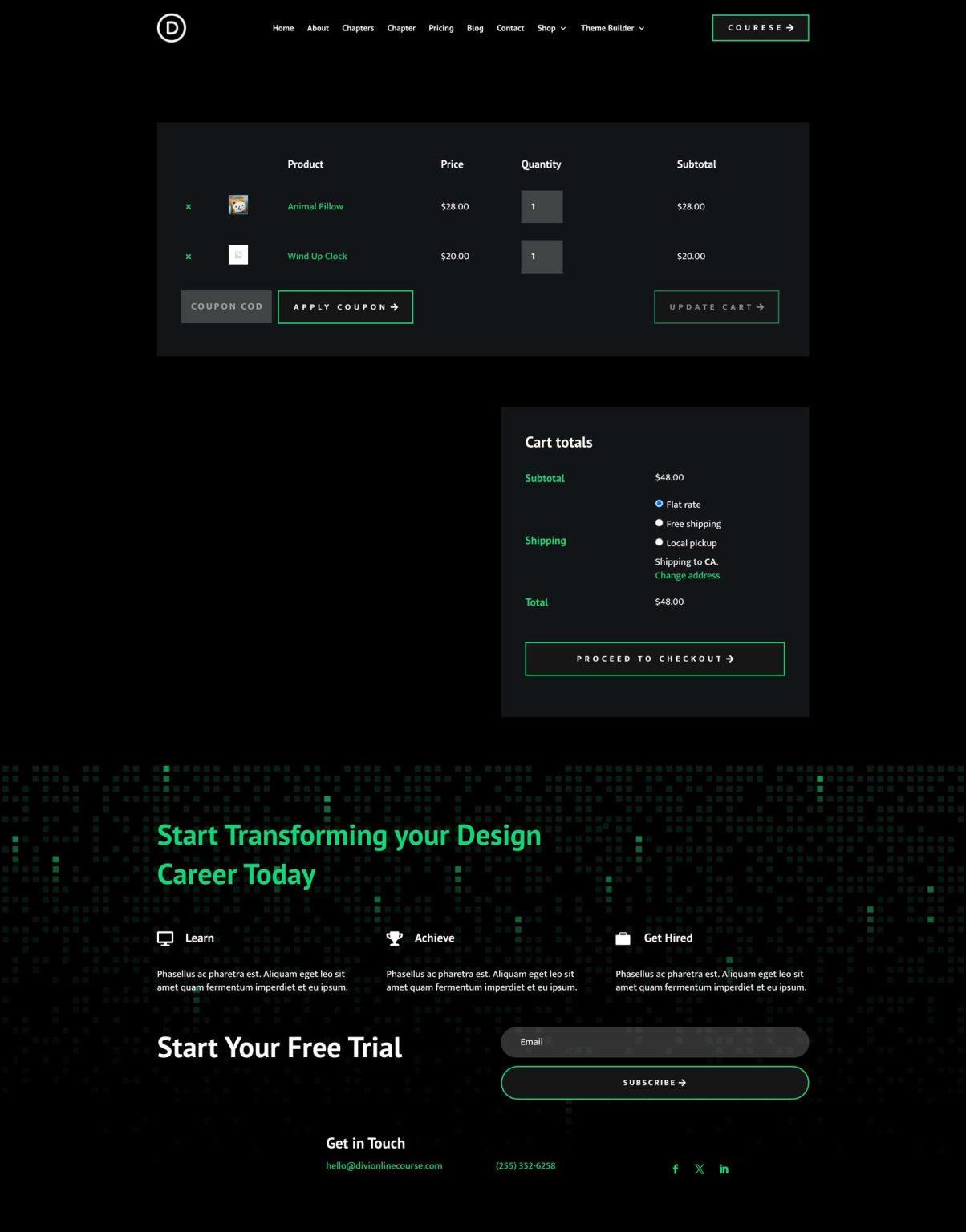 Download a Free Online Course Theme Builder Pack for Divi