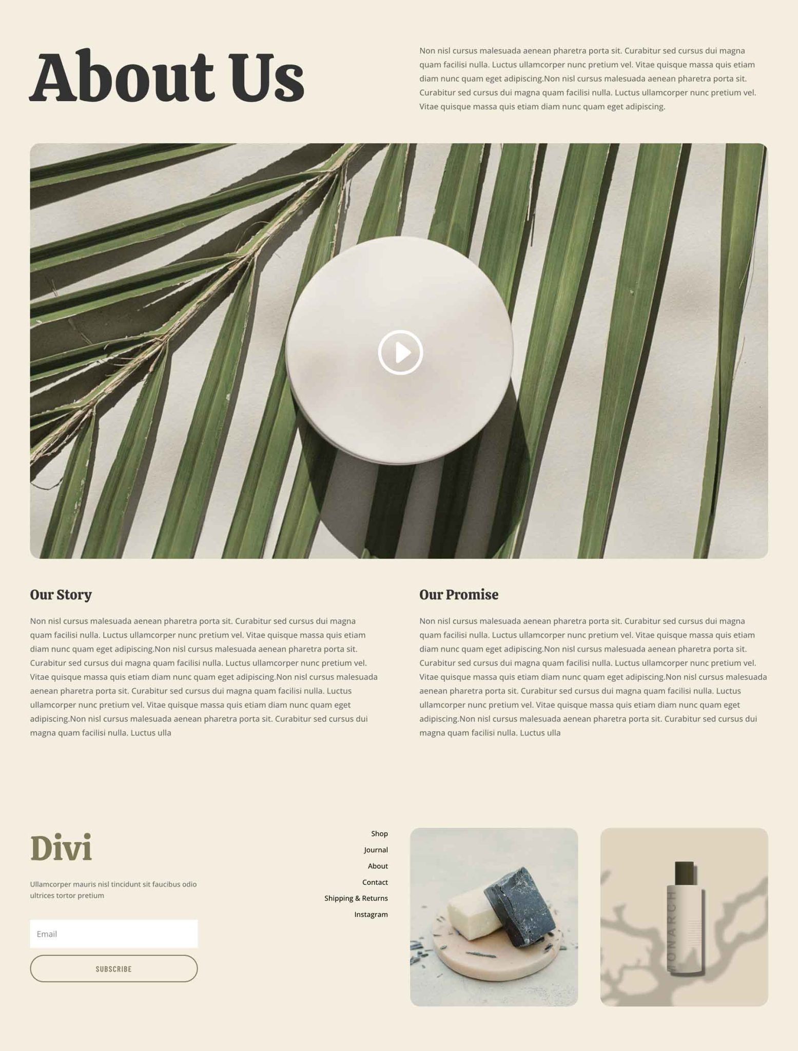Get a Free Skin Care Layout Pack For Divi