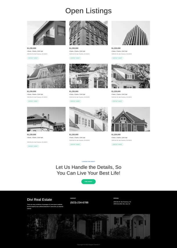 Get a Free Realty Layout Pack For Divi