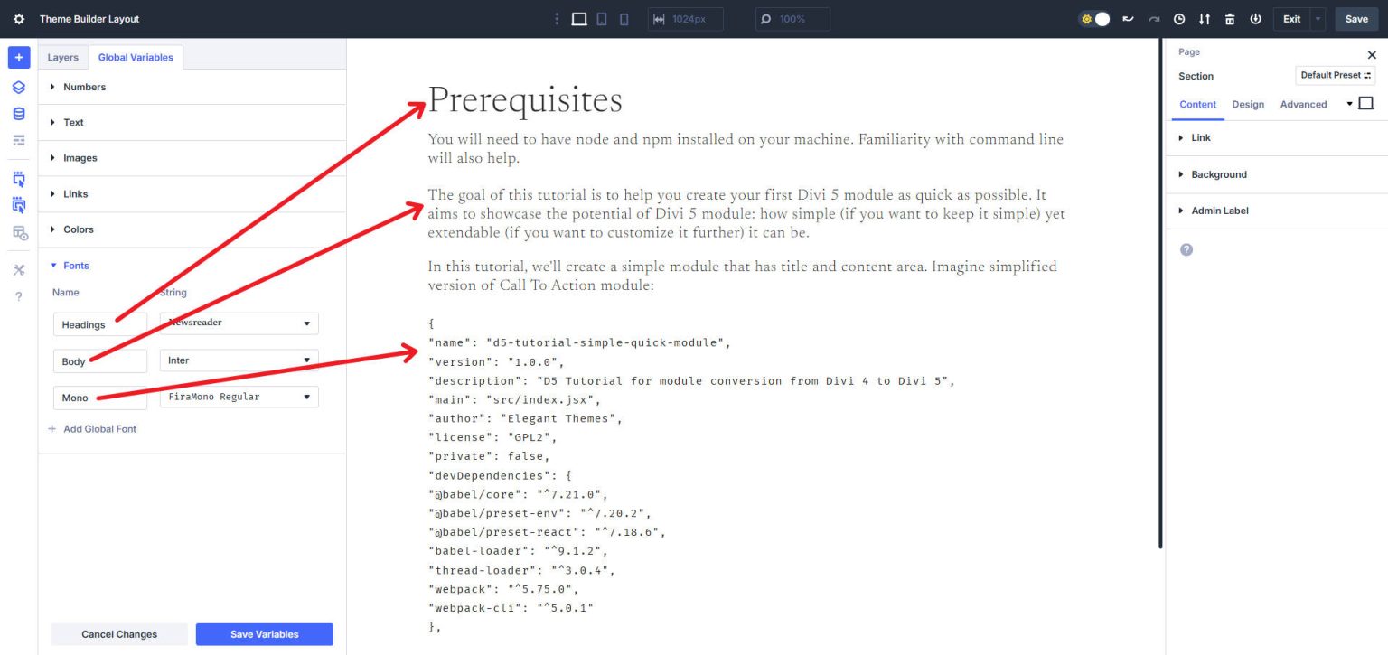 Managing Your Brand With Divi Design Variables