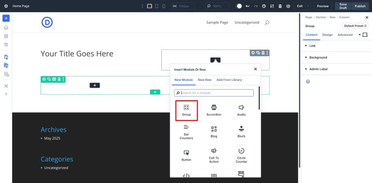 Build Your Own Modules With Divi 5 Module Groups