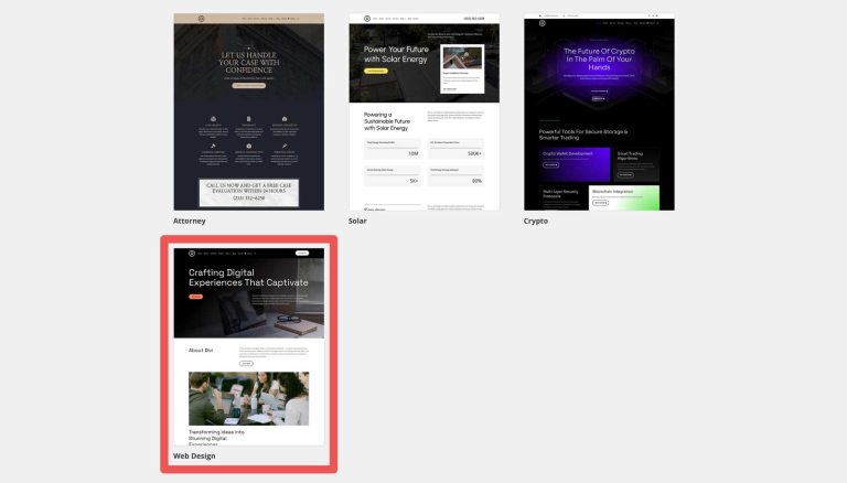 New Web Design Starter Site for Divi (Quick Install)