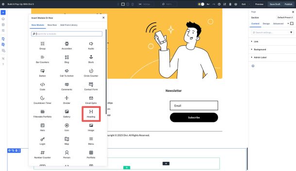 How To Build A Pop-Up With Divi 5's Interactions (Free Download)
