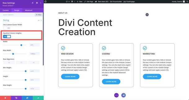 How To Create Equal Columns Heights With Flexbox In Divi 5