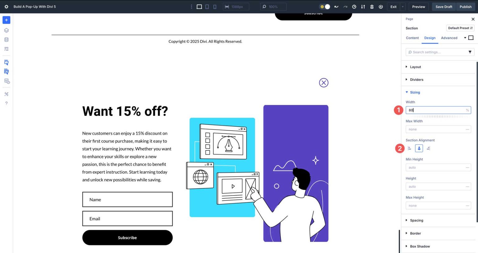 How To Build A Pop-Up With Divi 5's Interactions (Free Download)