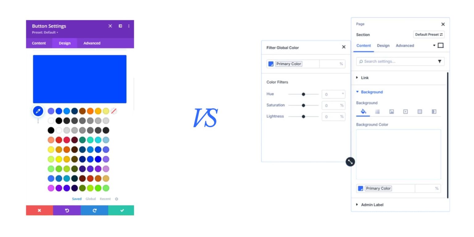 Comparing Divi 4's And Divi 5's Color Pickers