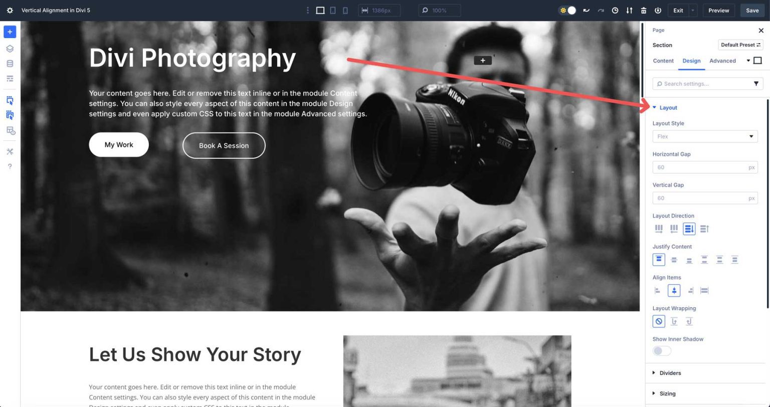How To Vertically Align With Divi 5's Flexbox Layout System