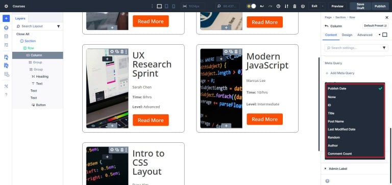 All Divi 5 Loop Builder Query Options Explained