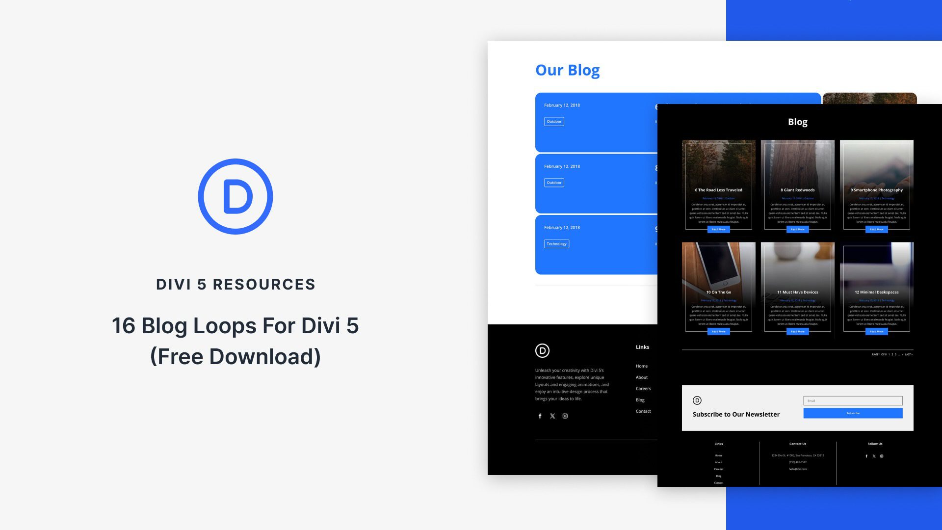 16 Blog Loops For Divi 5 (Free Download)