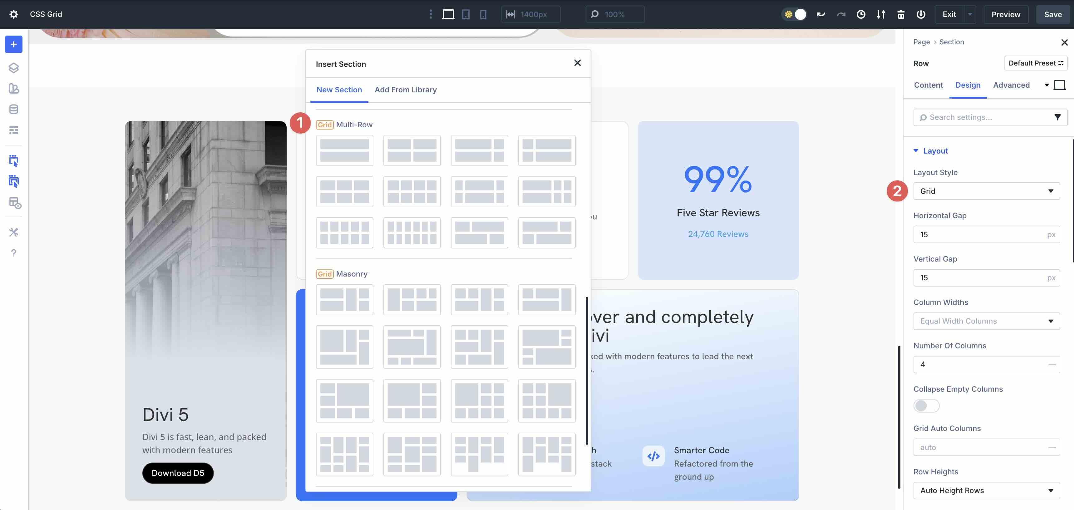 Mastering Column & Row Grid Parameters In Divi 5