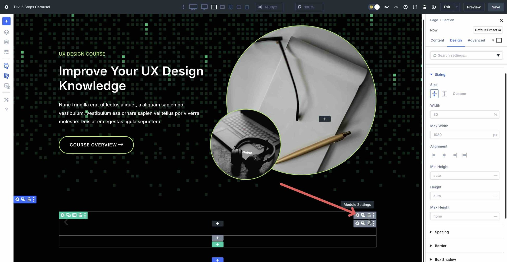 How To Build A Steps Carousel With Divi 5