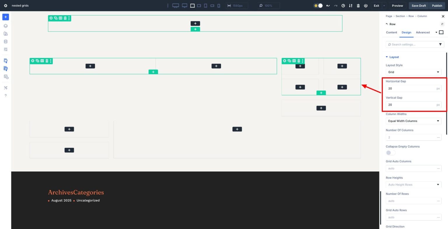 How To Create Nested Grids In Divi 5