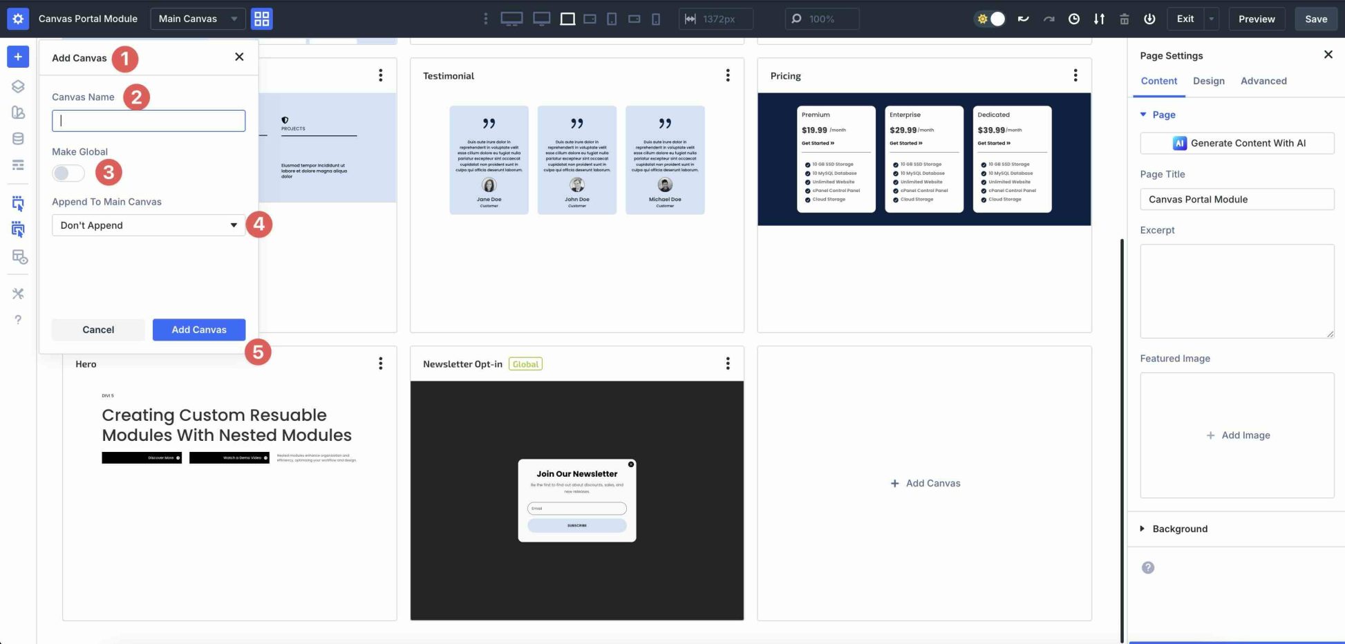 Everything You Need To Know About The Canvas Portal Module In Divi 5