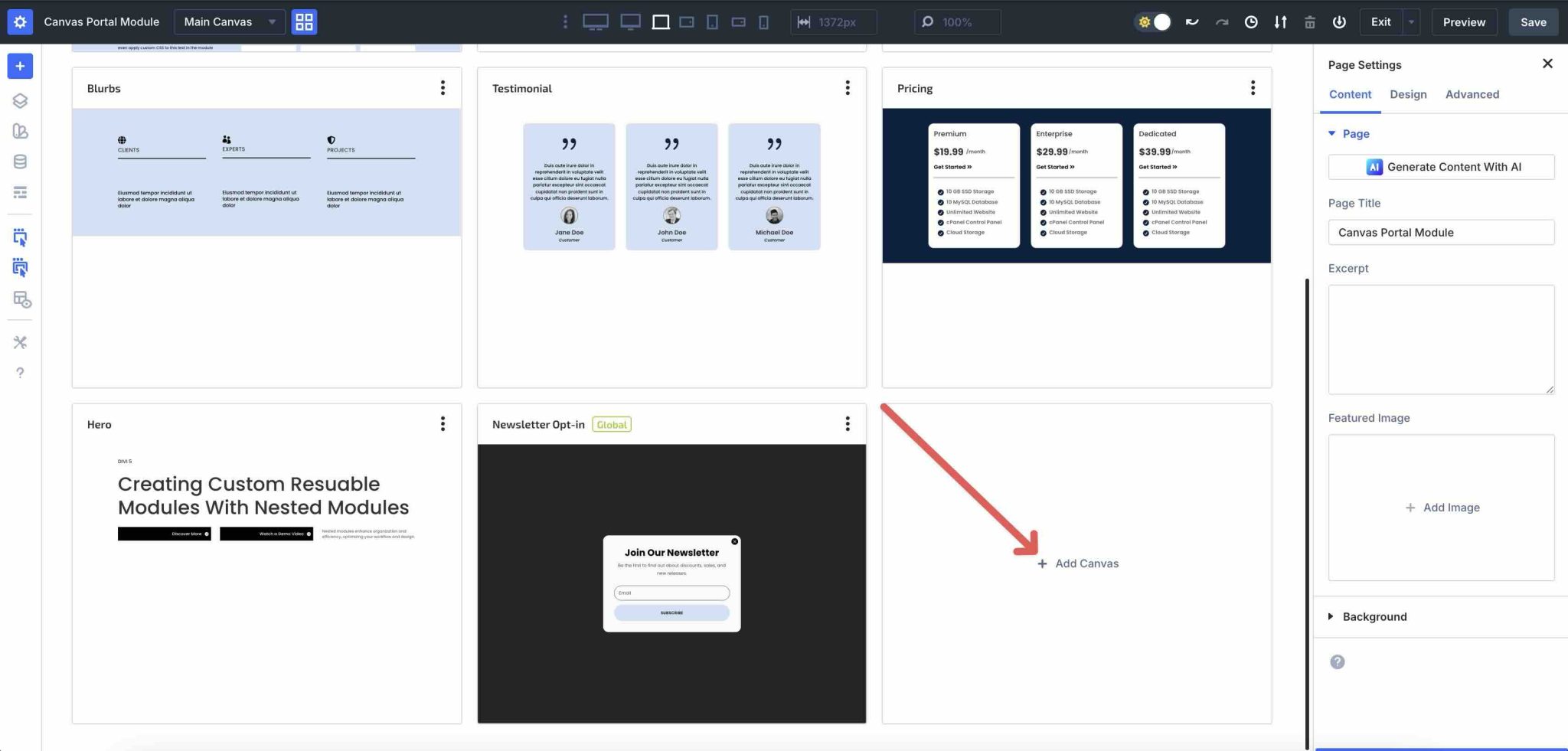 Everything You Need To Know About The Canvas Portal Module In Divi 5